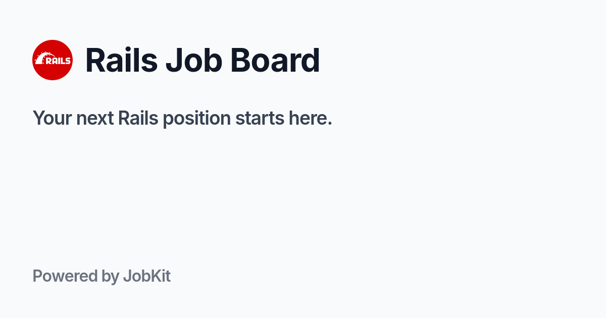 Rails Job Board